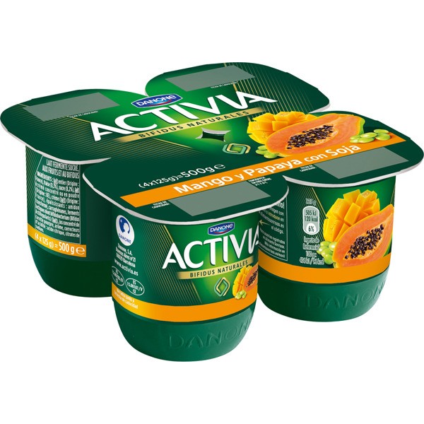 Activia Soja Mango Papaya Danone
