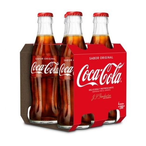 Coca Cola 20cl Botella Vidrio Pack 4